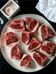 Bacon and Bourbon Pan Fried Lamb Chops - This Moms Menu