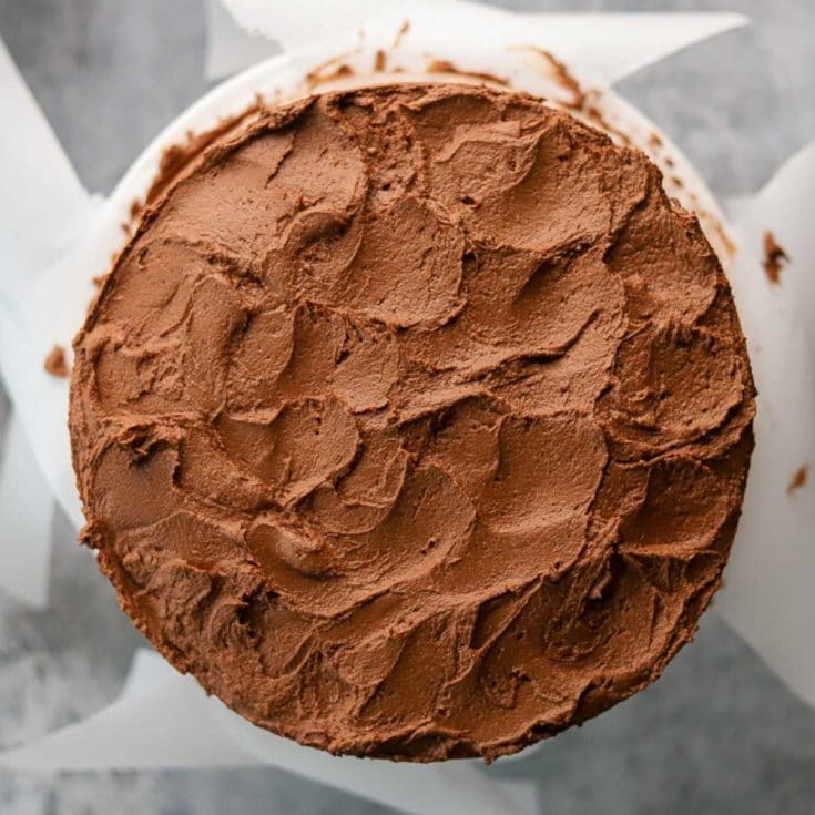 Yellow Cake with Chocolate Frosting | Keto, Gluten-Free - This Moms Menu