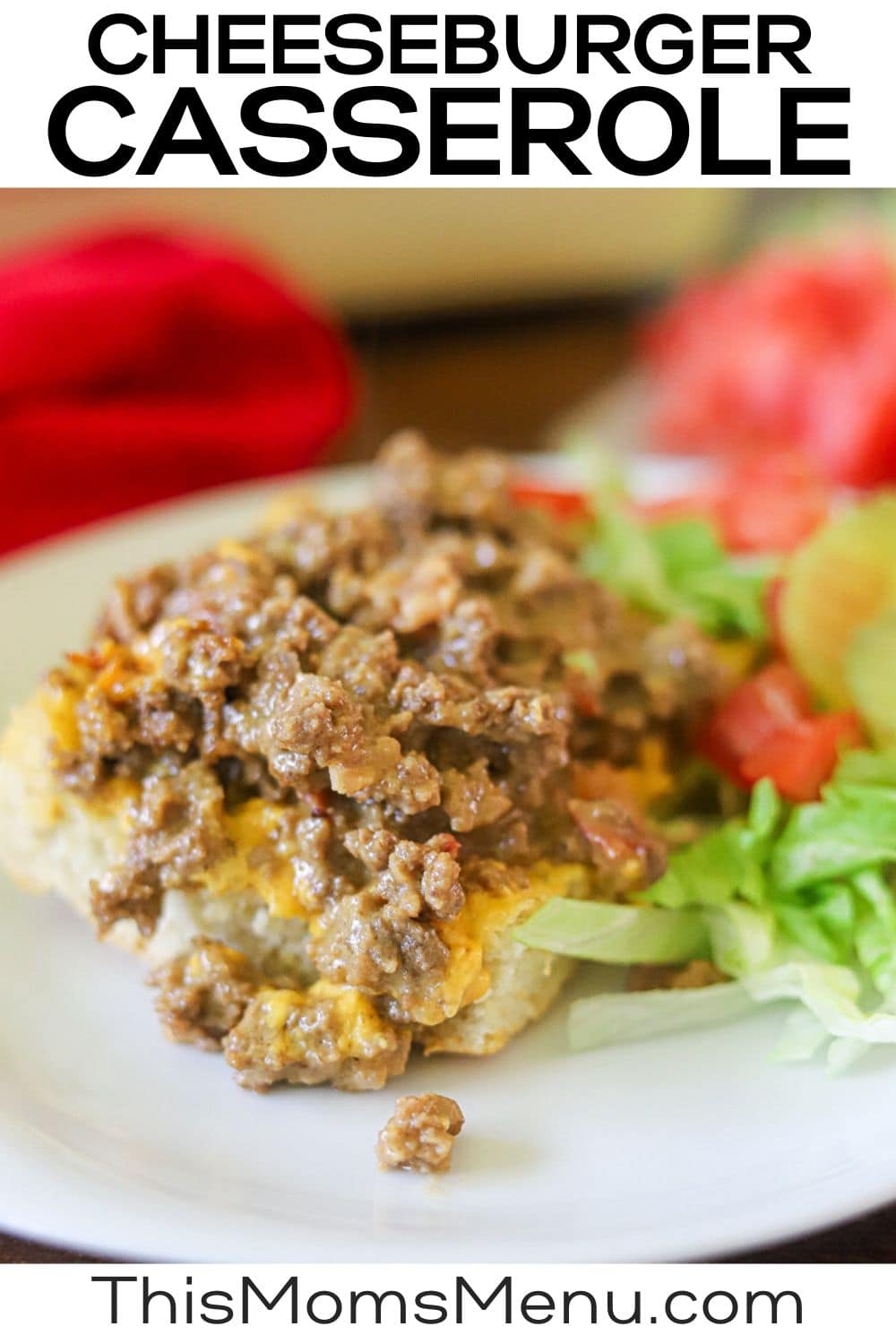 Upside Down Bacon Cheeseburger Casserole - This Moms Menu