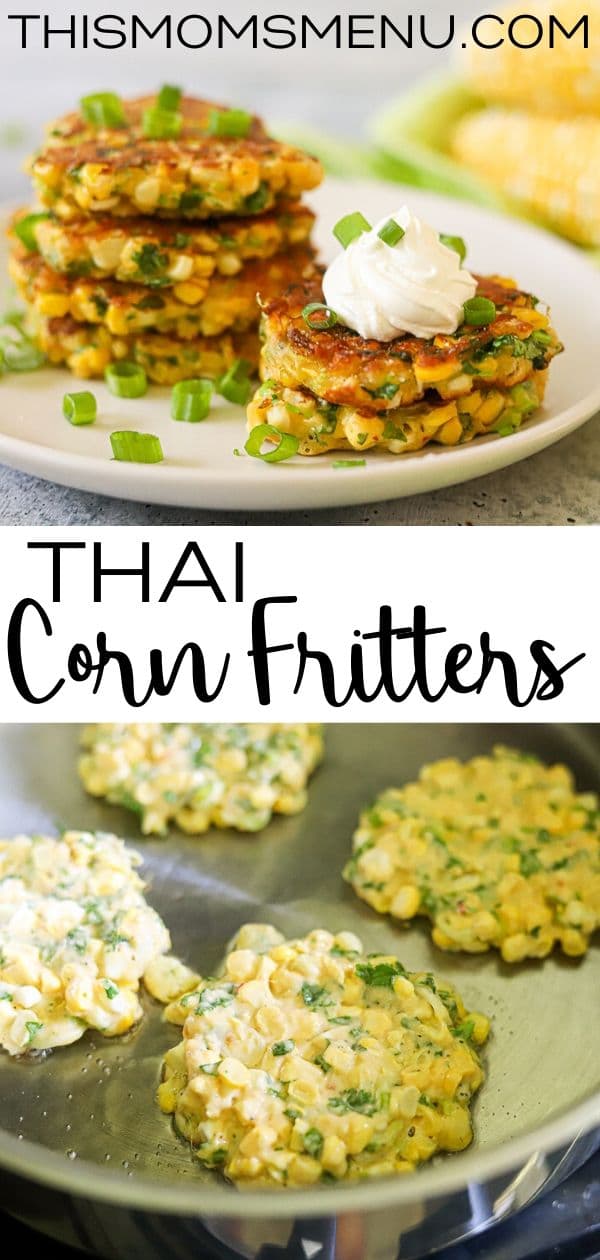 Thai Corn Fritters - This Moms Menu