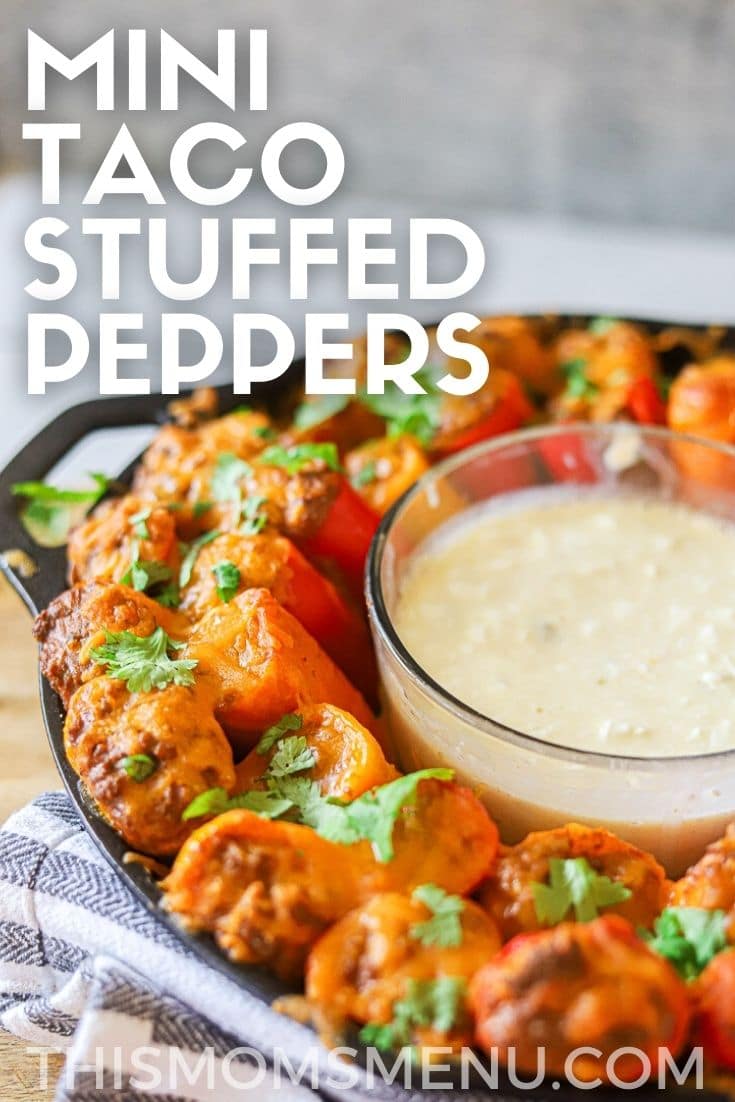 Mini Taco Stuffed Peppers - This Moms Menu