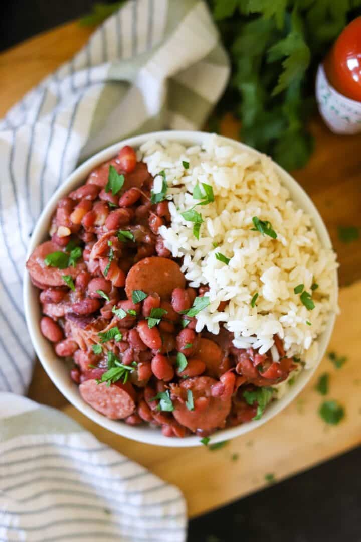 Instant Pot Red Beans and Rice - This Moms Menu
