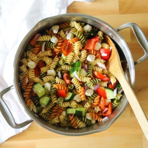 Zesty Italian Pasta Salad - This Moms Menu